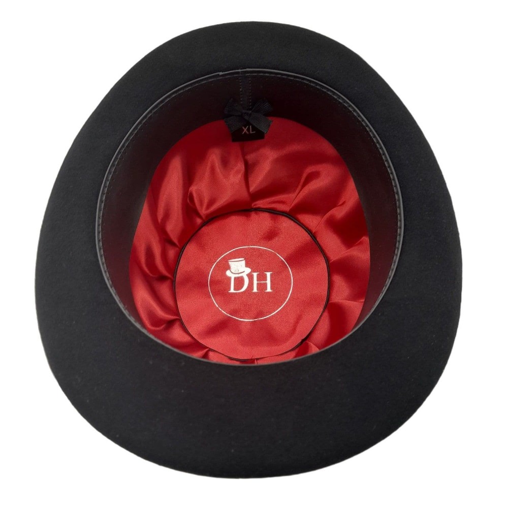 Black Wool Felt Fashion Bowler Hat | Denton Hats