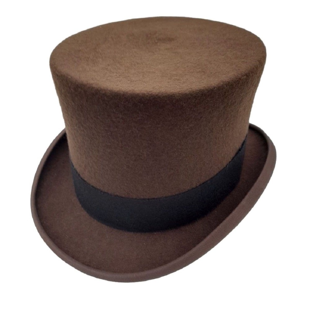 Brown Wool Felt Top Hat | Christys