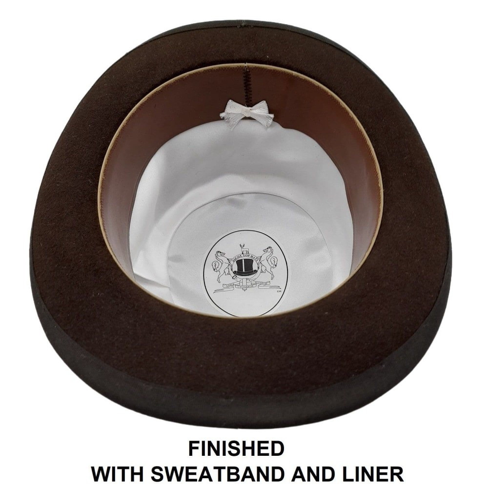Dark Brown Fur Felt Bowler Hat | Ascot Top Hats