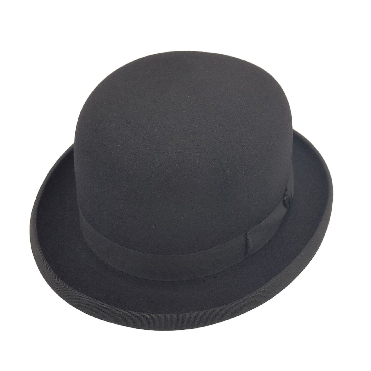 Black Fur Felt Bowler Hat | Soft Shell | Ascot Top Hats