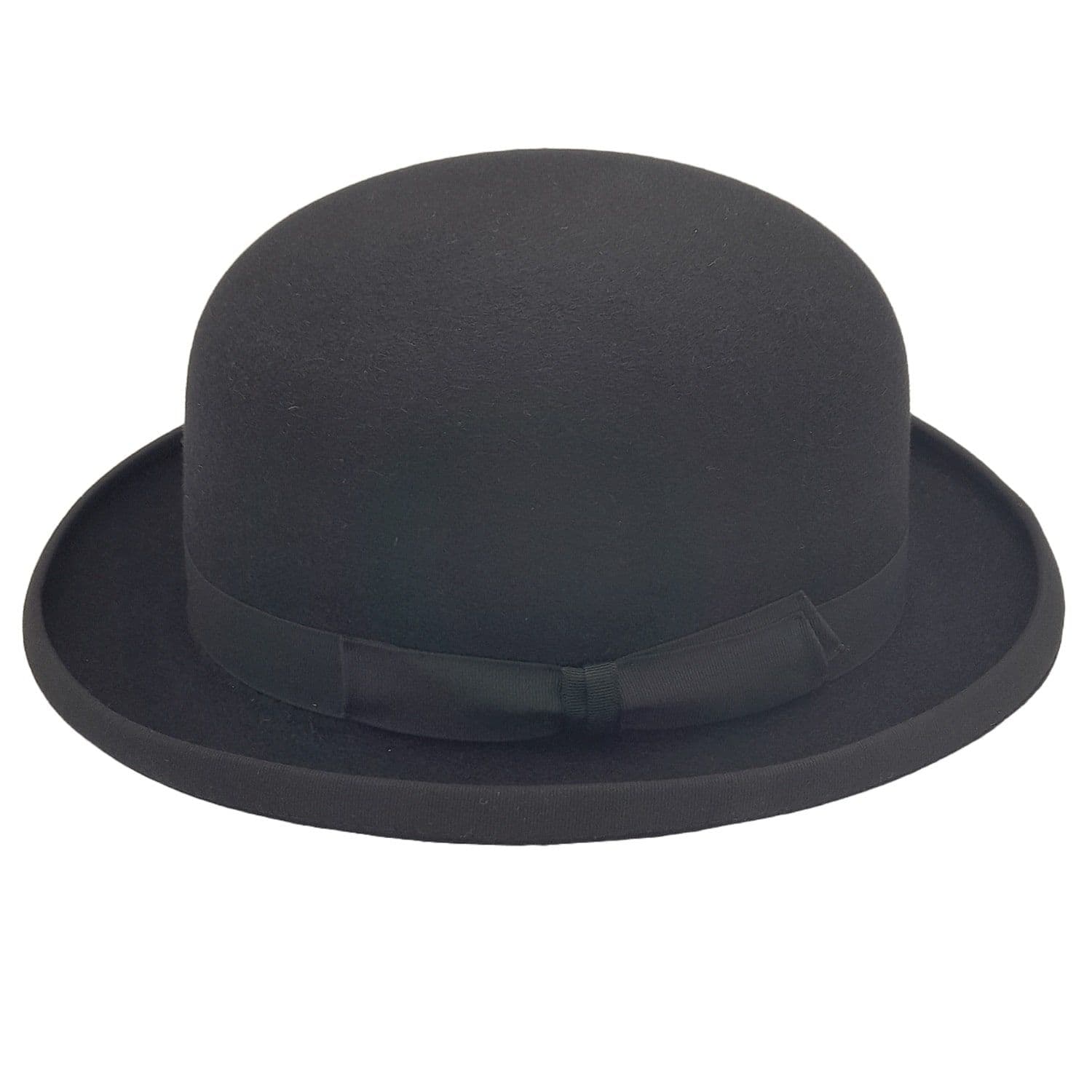 Black Fur Felt Bowler Hat | Soft Shell | Ascot Top Hats
