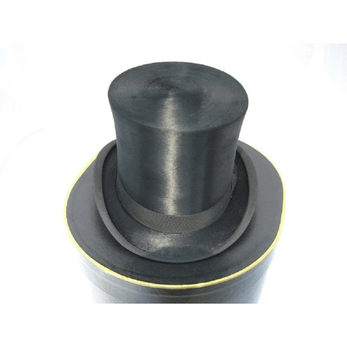 Black Silk Top Hat | Antique Vintage Silk Plush Top Hats