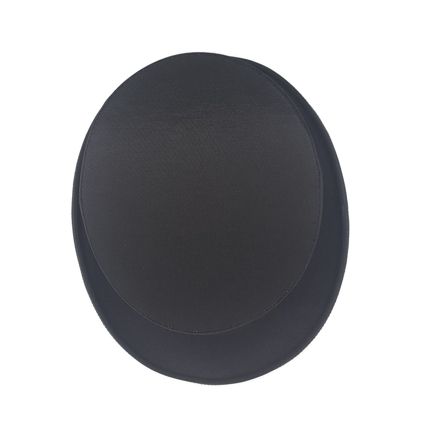 Collapsible Black Top Hat | Black Satin Modern New 5 High