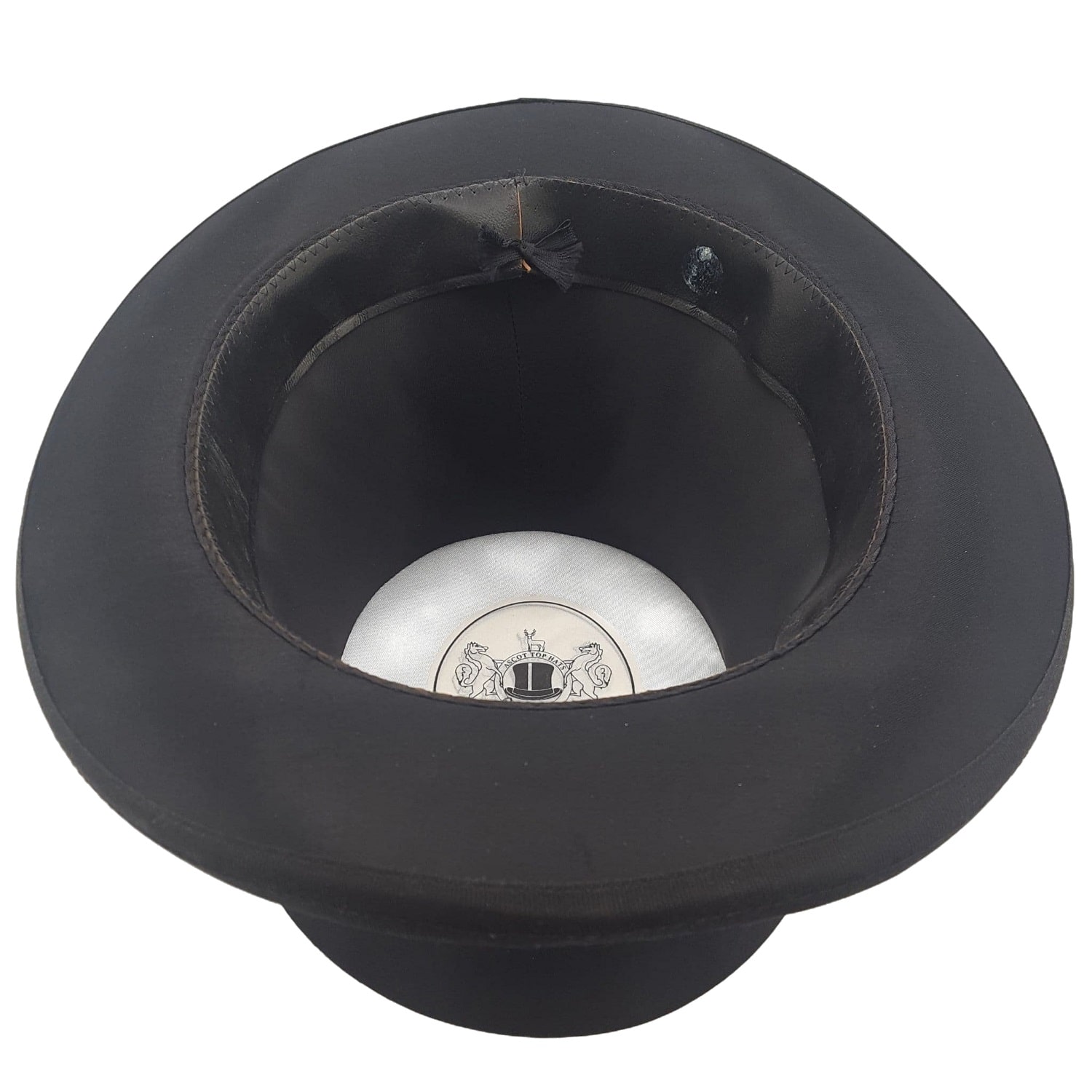 Collapsible Black Top Hat | Black Satin Modern New 5 High
