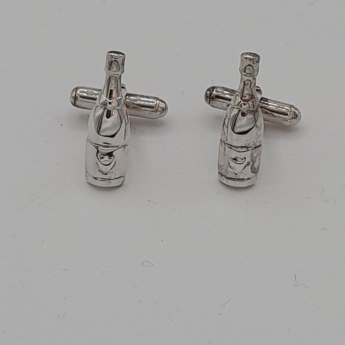 Cufflinks Champagne Bottle | Sterling Silver 925 | Veritas