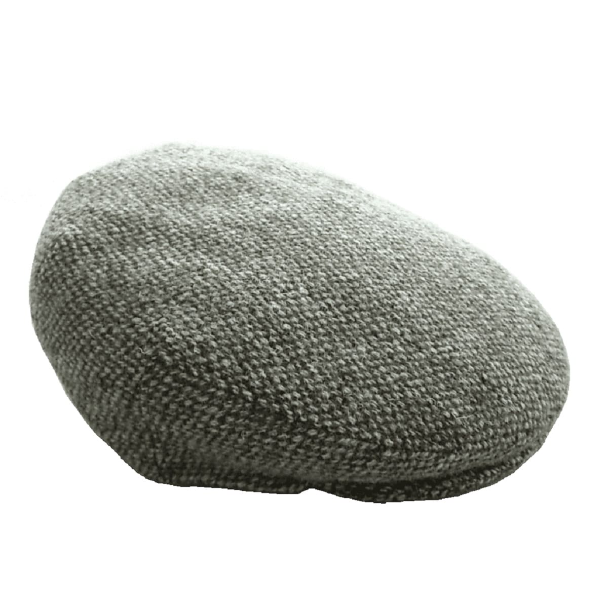 Harris Tweed Cap | Wool Flat Cap | Olive Green Barleycorn