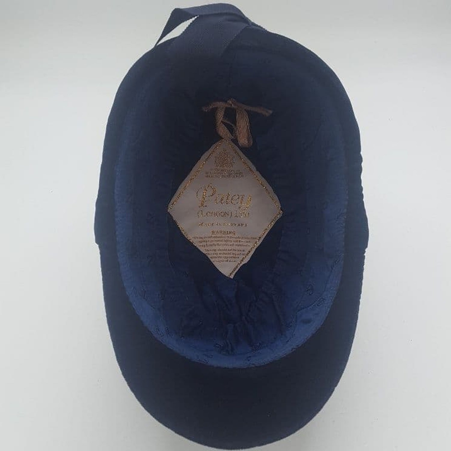 Navy 53cm Patey Cap Velvet | Hunt Cap Show Cap