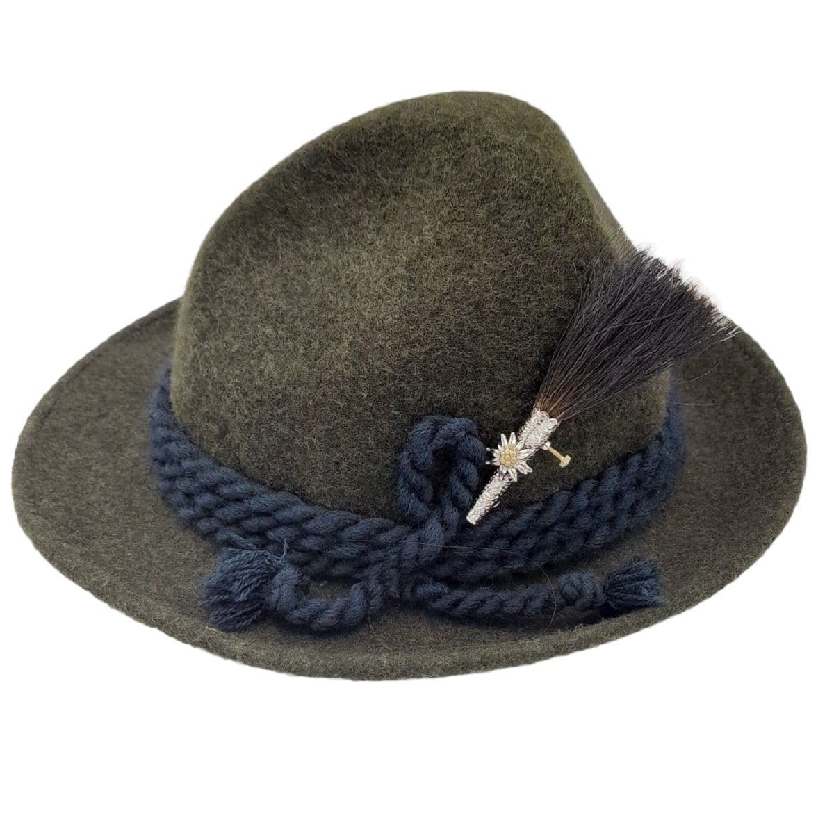 Tyrolean Hat | Bavarian Alpine hat Oktoberfest Style | Green
