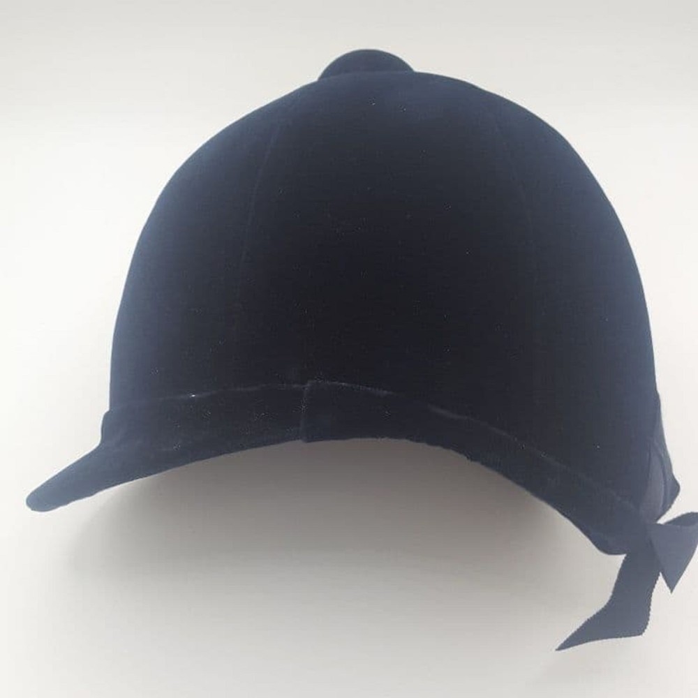 Navy 53cm Patey Cap Velvet | Hunt Cap Show Cap